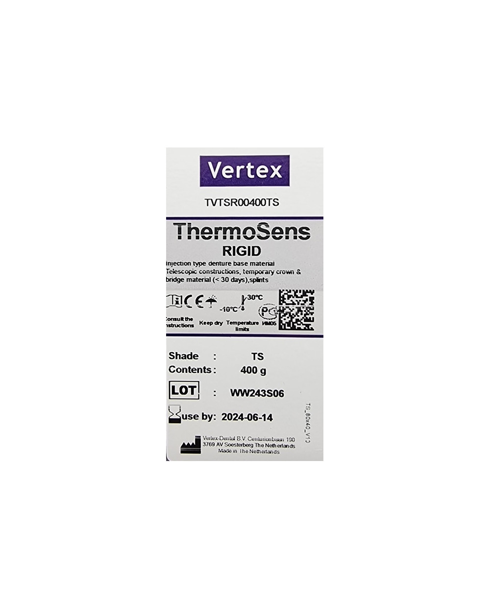VERTEX THERMOSENS RIGID 400 GRAM / TS